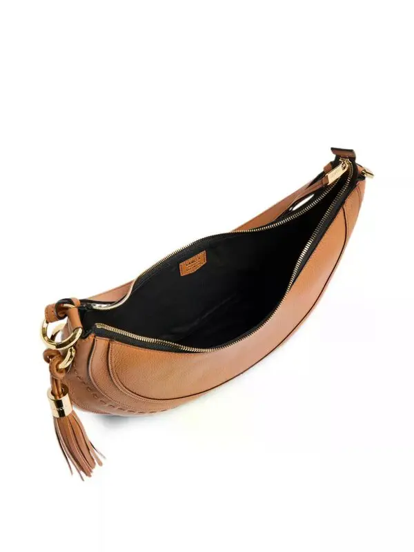 LANCEL Medium Shoulder Bag With Tassel Detail - Neutrals