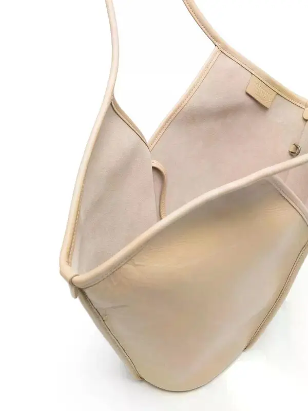 Hereu Calella Distressed Leather Tote Bag - Neutrals