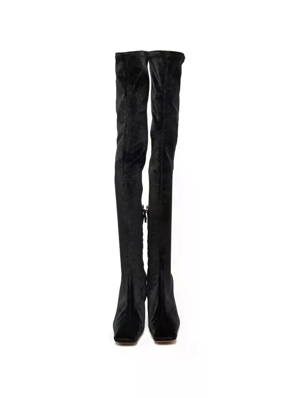 MANUDIECI Velvet Over-the-knee Boots