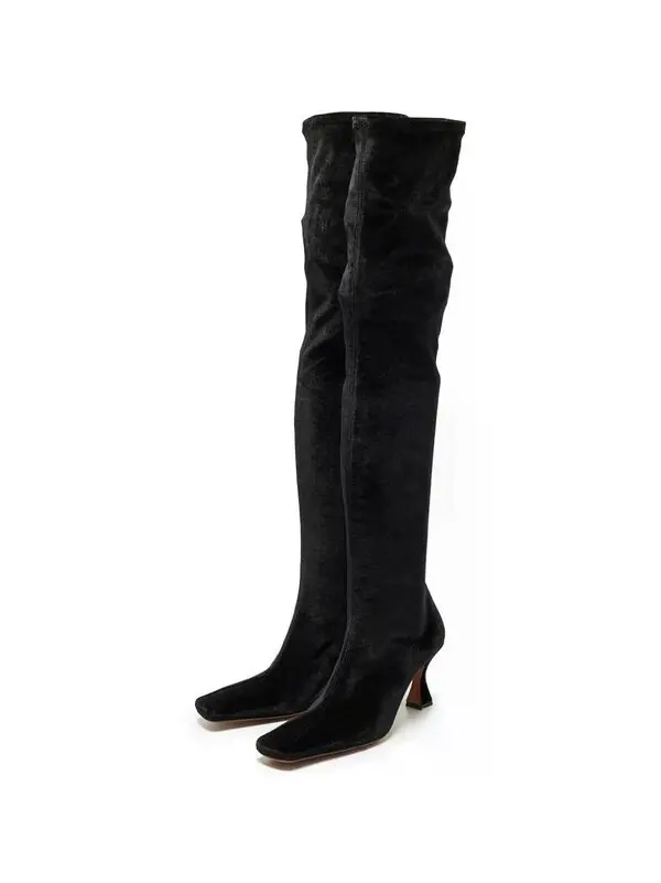 MANUDIECI Velvet Over-the-knee Boots