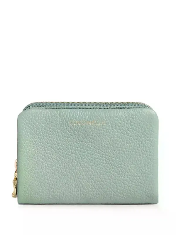COCCINELLE Medium C-me Grained-leather Wallet - Green