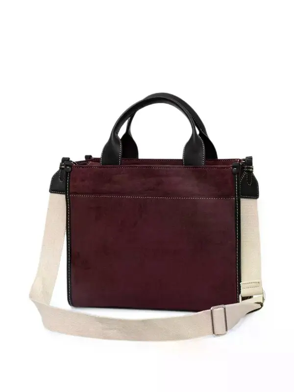 Dkny Hadlee Logo-patch Tote Bag - Red