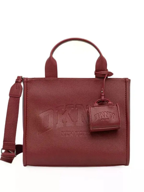 Dkny Hadlee Logo-embossed Charm Tote Bag - Red