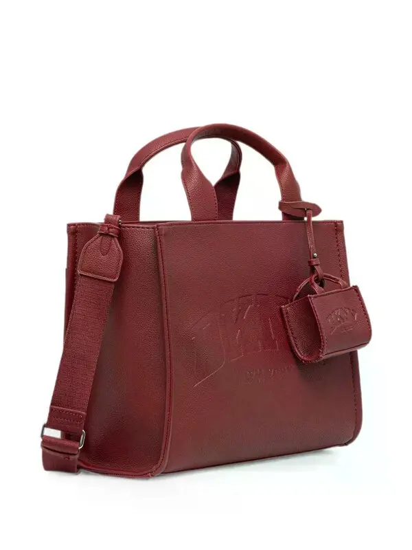 Dkny Hadlee Logo-embossed Charm Tote Bag - Red