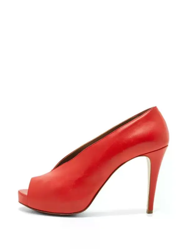 Hermès V-neck Platform Pumps