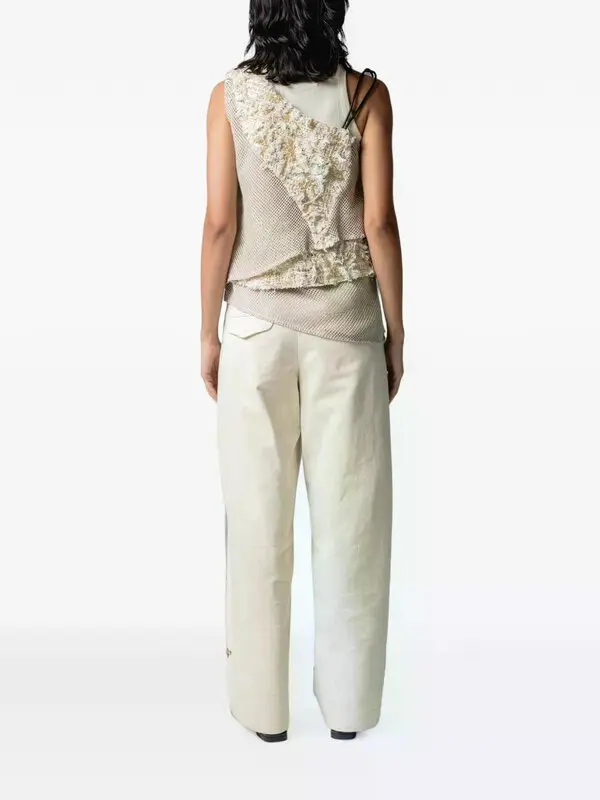 MULLER OF YOSHIOKUBO Asymmetrical Mesh Top