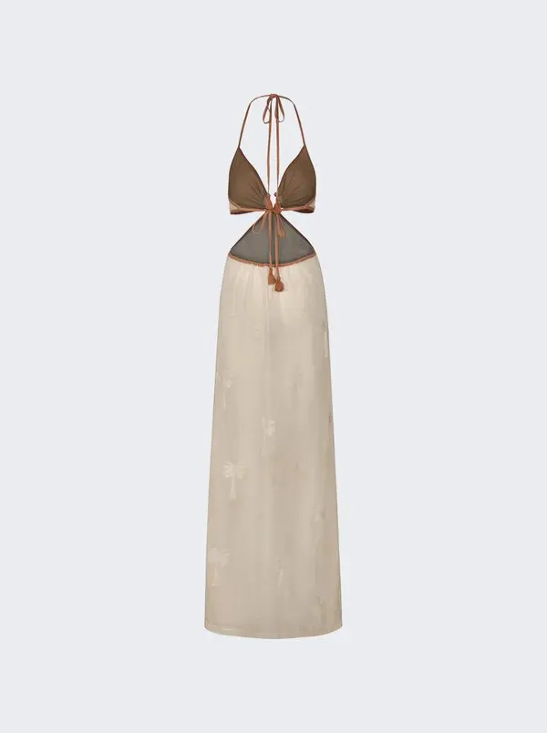 Johanna Ortiz Ebb And Flow Maxi Dress Ecru