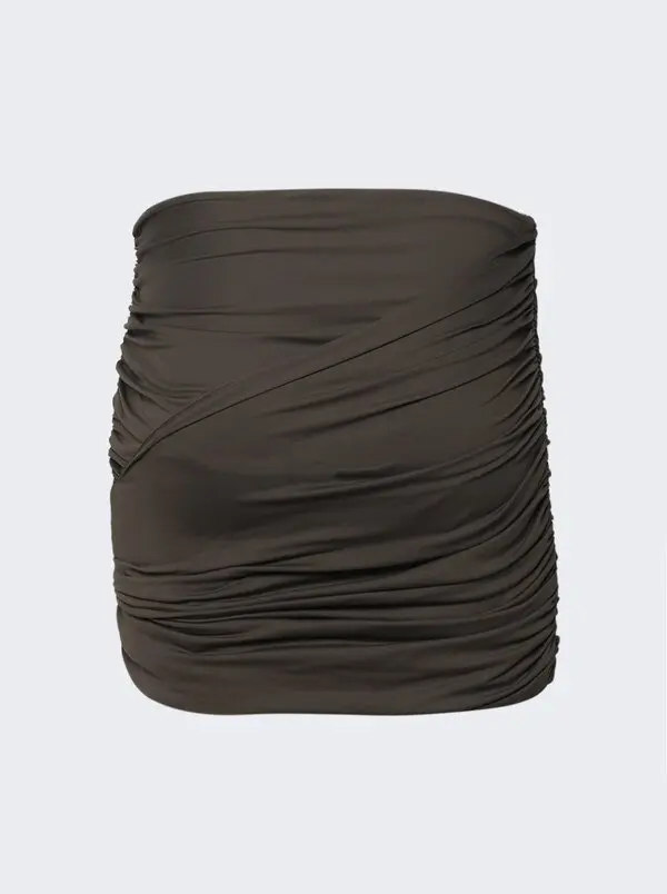 Magda Butrym Draped Mini Swim Skirt