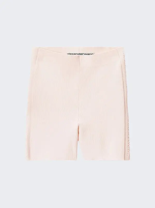 Alexander Wang Bike Short With Logo Track Stripe Ballet - Pink