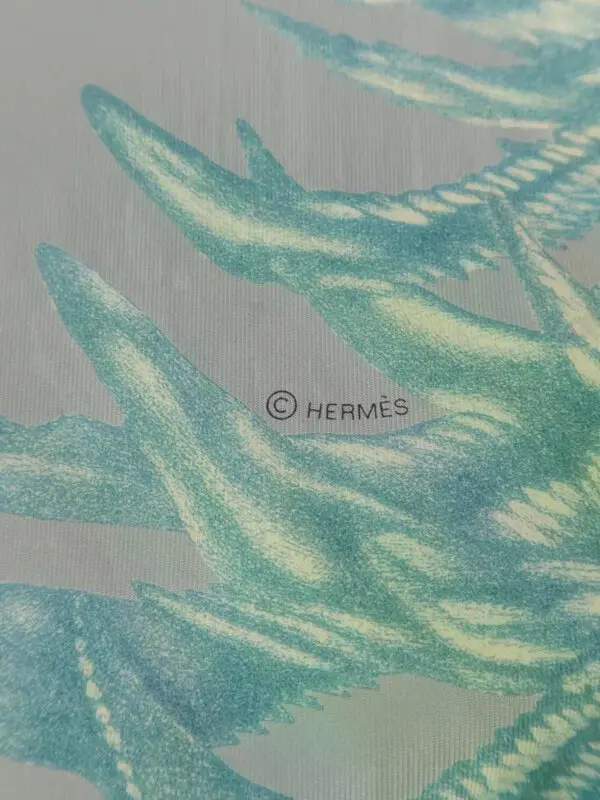 Hermès Plumes Et Panaches Silk Scarf