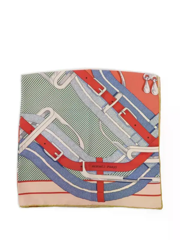Hermès Mors À Jouets Square-shape Scarf - Orange