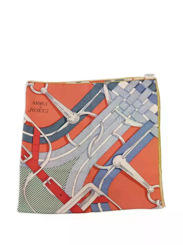 Hermès Mors À Jouets Square-shape Scarf - Orange
