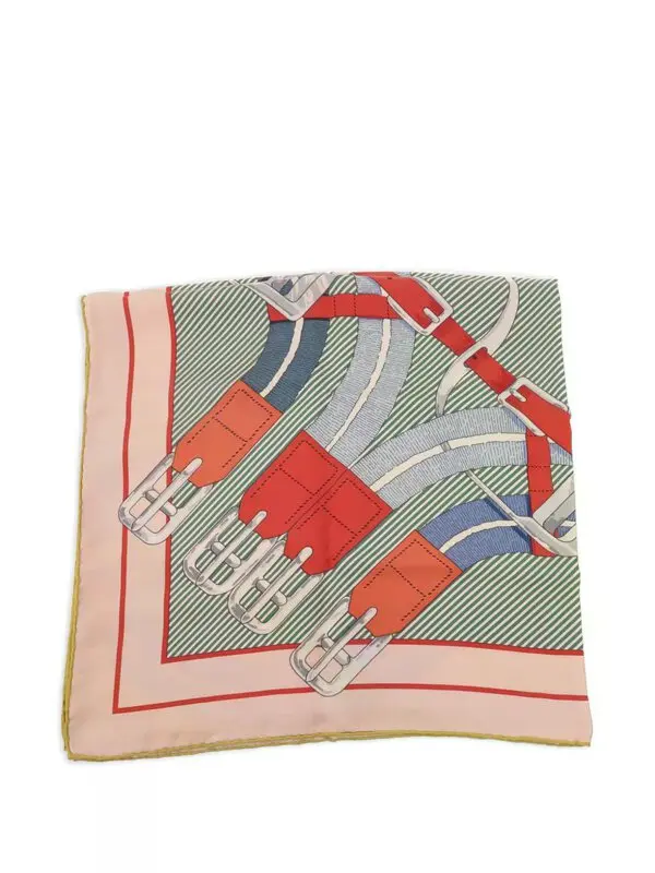 Hermès Mors À Jouets Square-shape Scarf - Orange