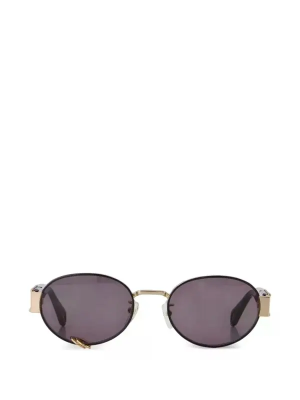 Zadig&Voltaire Studded Oval-frame Sunglasses - Black