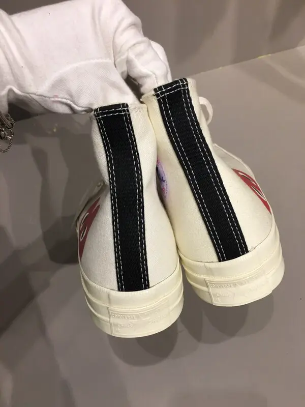 Play Comme Des Garcon Popular Converse Canvas Sneakers