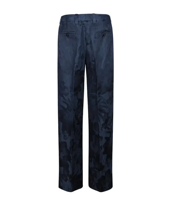 Incotex Floral Jacquard Straight-leg Pants