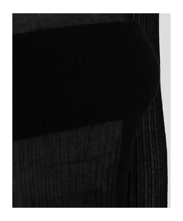 QUIRA High-neck Ribbed Top