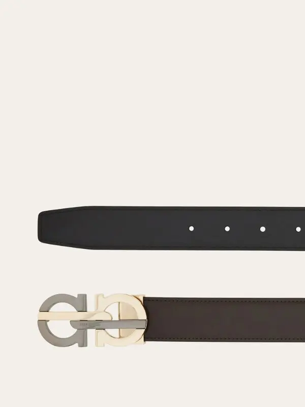 FERRAGAMO Reversible And Adjustable Gancini Belt
