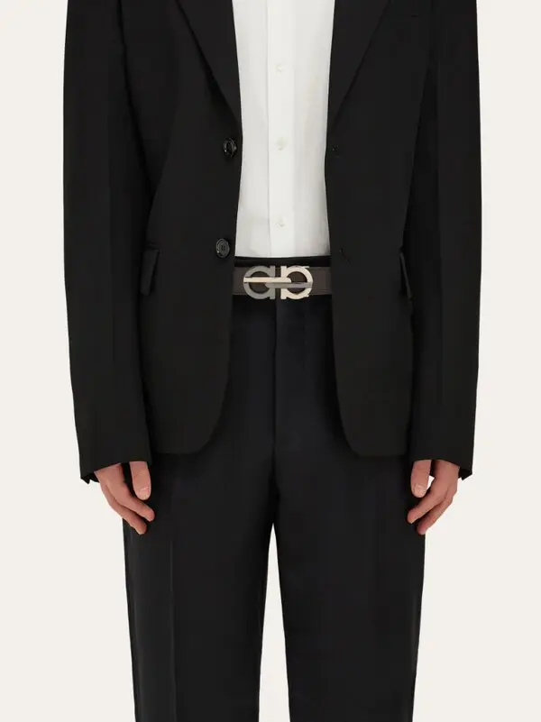 FERRAGAMO Reversible And Adjustable Gancini Belt