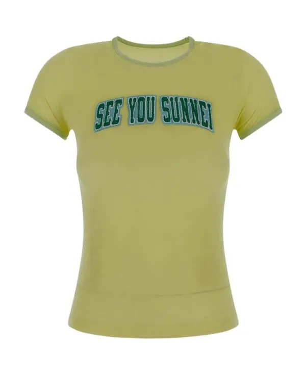 Sunnei Logo Patch T-shirt