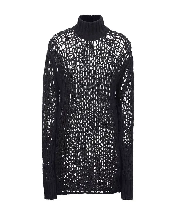 ANN DEMEULEMEESTER Cut-out Knitted Jumper - Black