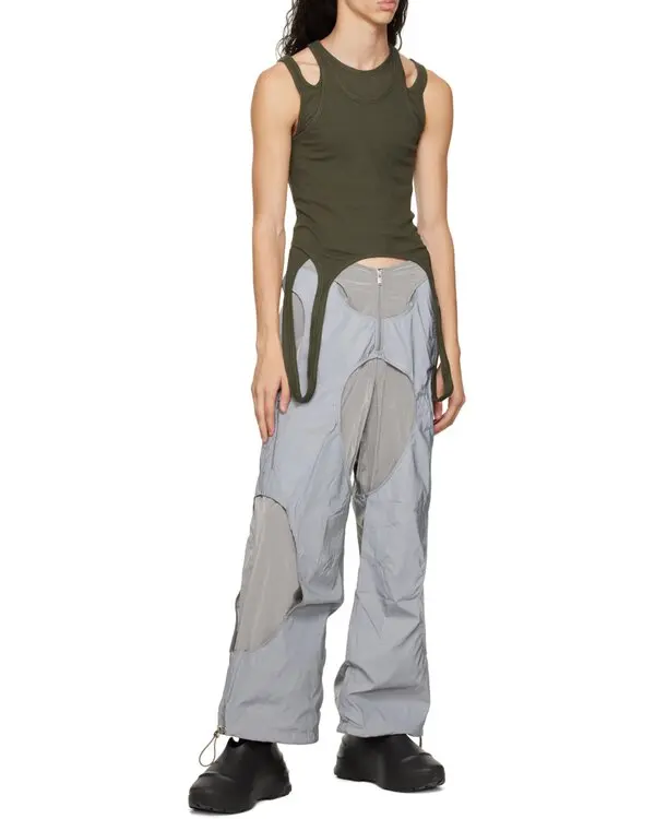DION LEE Organic Cotton Cut-out Tank Top