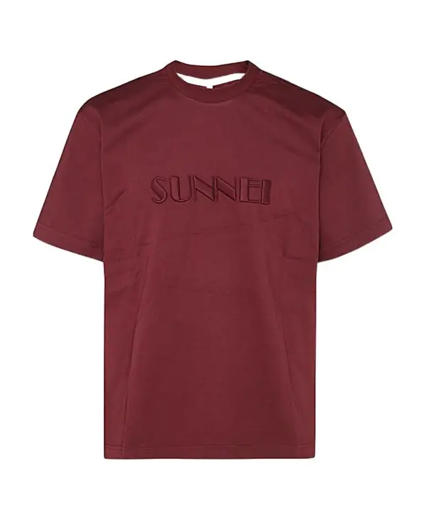 Sunnei Logo Short-sleeved T-shirt - Red