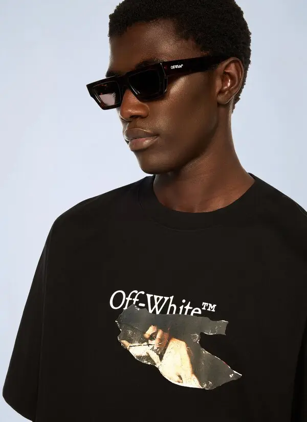 Off-White Paint Arrow Skate Logo T-shirt - Black