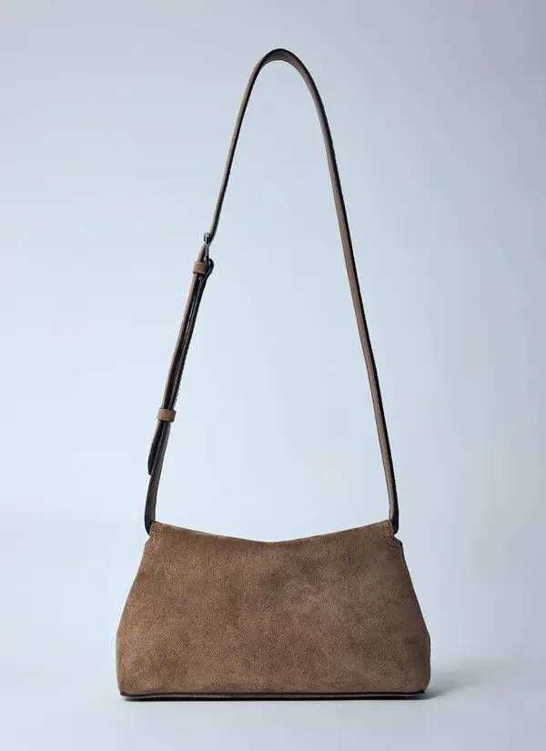 TOTEME T-lock Suede Clutch
