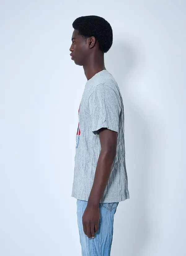 Bottega Veneta Crushed Sisi T-shirt - Gray