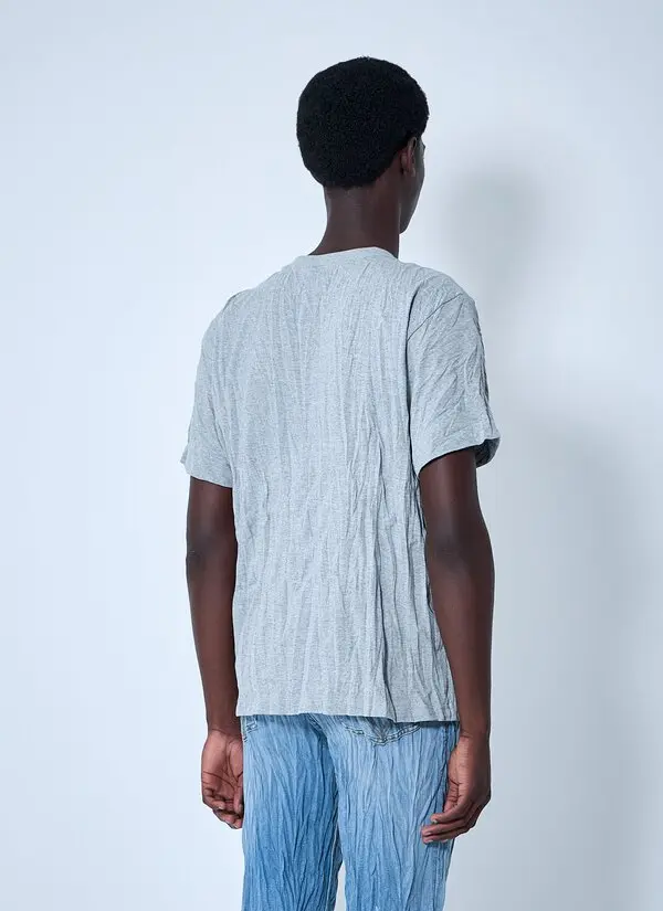Bottega Veneta Crushed Sisi T-shirt - Gray