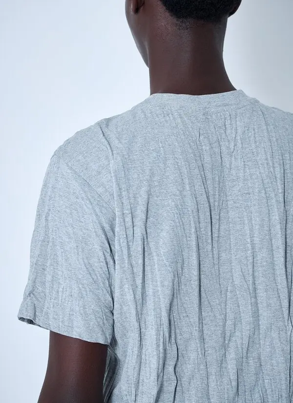 Bottega Veneta Crushed Sisi T-shirt - Gray