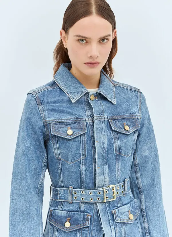 GANNI Foil Denim Jacket