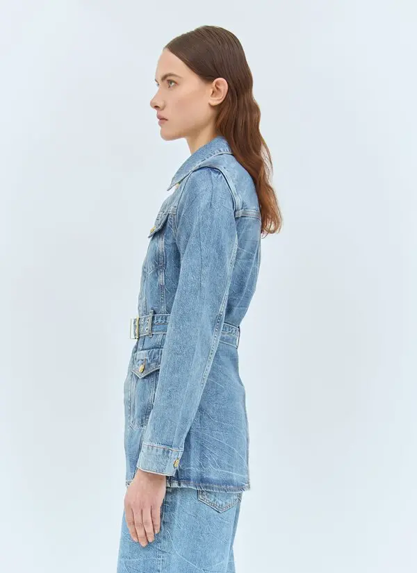 GANNI Foil Denim Jacket