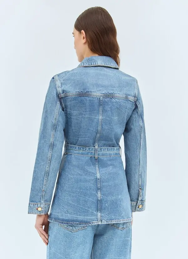 GANNI Foil Denim Jacket