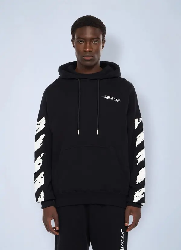 Off-White Ink Arrow Skate Hooded Sweatshirt - Black