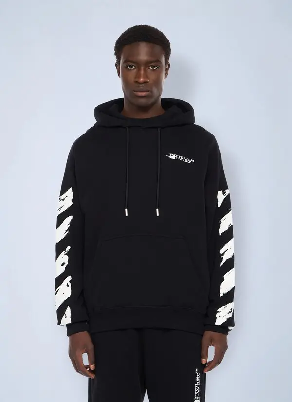 Off-White Ink Arrow Skate Hooded Sweatshirt - Black