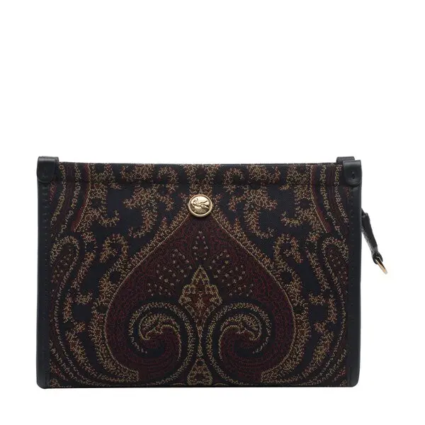 Etro Paisley Jacquard Pouch - Brown