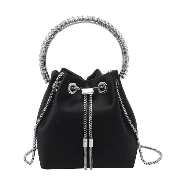 JIMMY CHOO Bon Bon Bucket Bag - Black