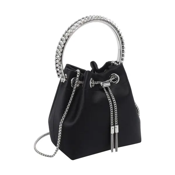JIMMY CHOO Bon Bon Bucket Bag - Black