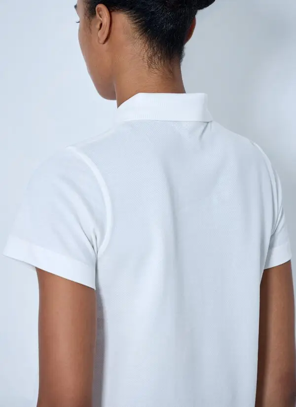 Moncler Embroidered Logo Polo Shirt - Cream
