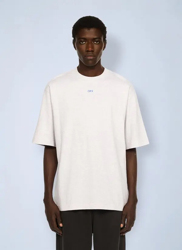 Off-White Stencil Arrow Skate Logo T-shirt - Gray