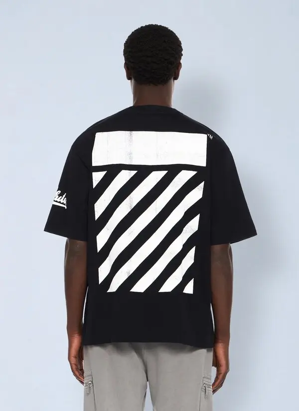 Off-White Big Off Diagonal Skate Logo T-shirt - Black