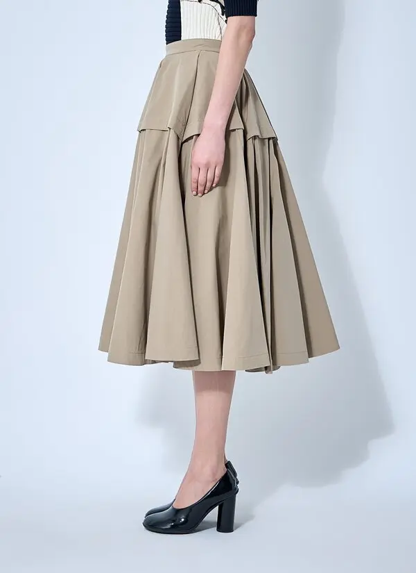 Bottega Veneta Gathered Midi Skirt