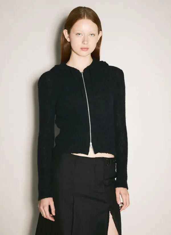 Our Legacy Compact Hooded Zip-up Cardigan