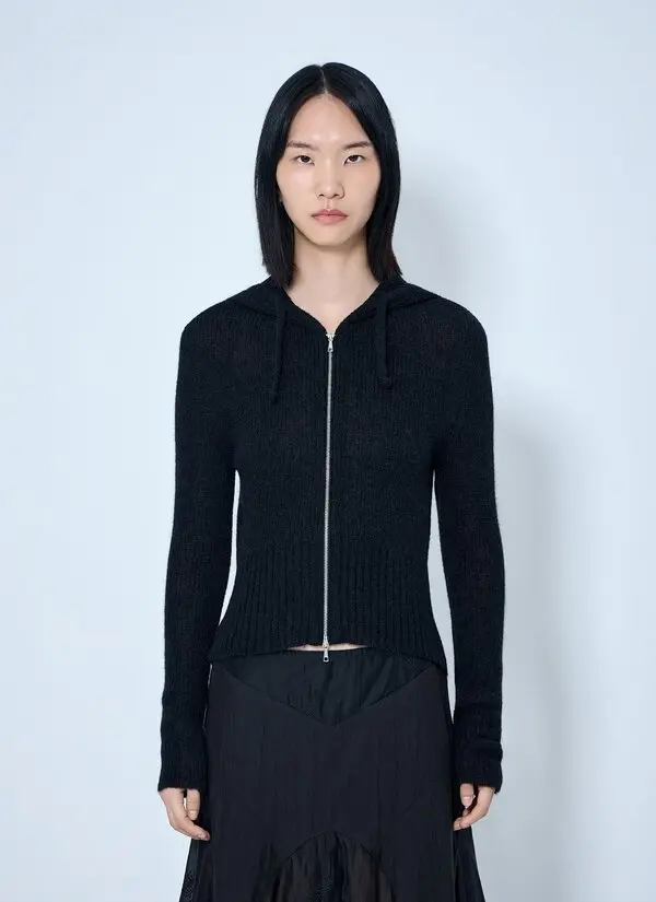 Our Legacy Hooded Zip-up Cardigan - Black