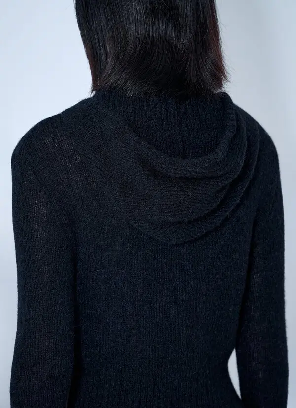 Our Legacy Hooded Zip-up Cardigan - Black