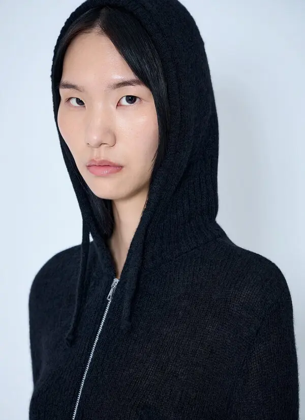 Our Legacy Hooded Zip-up Cardigan - Black