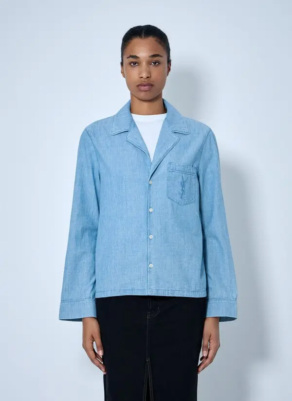 Saint Laurent Button-down Denim Shirt