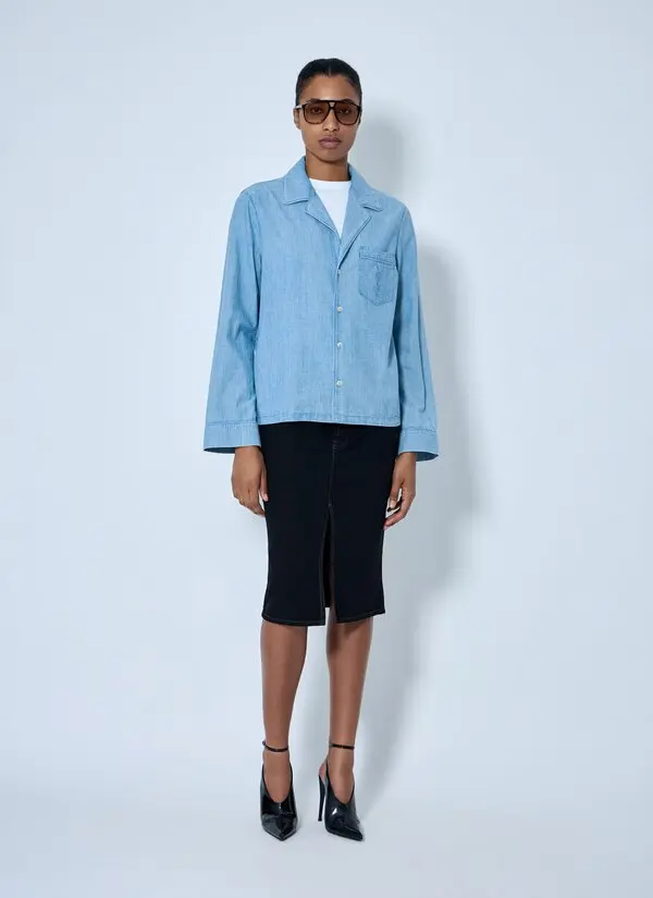 Saint Laurent Button-down Denim Shirt